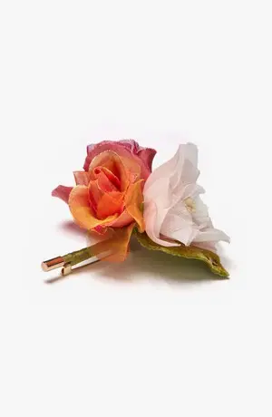 HELENA SIMON The Spray Rose Floral Brooch