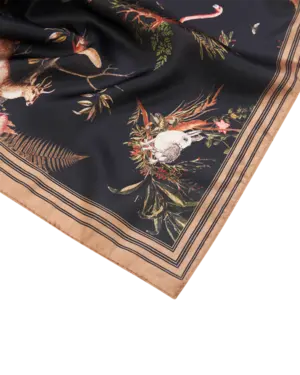 FABLE ENGLAND Wonderland Toile Square Scarf