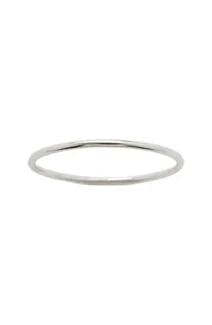 MADE BY MARY 14k Round Stacking Ring - Silver