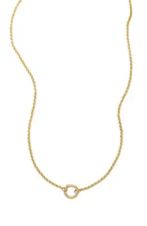 MADE BY MARY Rolo Chain Necklace With Link Lock - Gold Filled With Link Lock