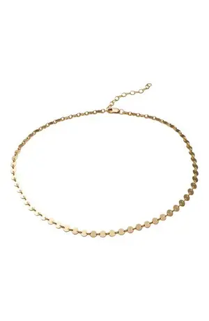 MADE BY MARY Poppy Choker Necklace With Link Chain - Silver