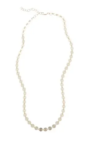 MADE BY MARY Poppy Choker Necklace With Link Chain - Silver