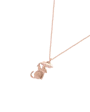 FABLE ENGLAND Enamel Dormouse Short Necklace