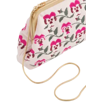 FABLE ENGLAND Pansy Victoriana Clutch - Pink