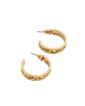 FABLE ENGLAND Blackberry Bramble Hoop Earrings