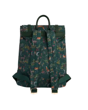 FABLE ENGLAND Printed Buckle Backpack - Woodland Green