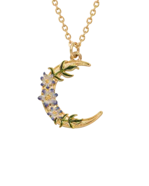 FABLE ENGLAND Nightshade Moon Pendant Necklace - Gold