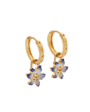 FABLE ENGLAND Nightshade Huggie Earrings