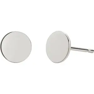 MADE BY MARY Lux Stud Earrings - Silver