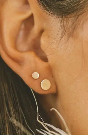 MADE BY MARY Lux Stud Earrings - Silver