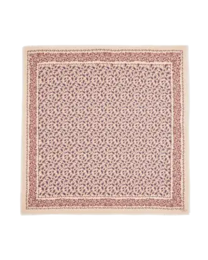 FABLE ENGLAND Paisley Folk Square Scarf - Caramel