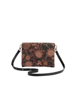 FABLE ENGLAND Deco Blooms Crossbody Handbag - Black