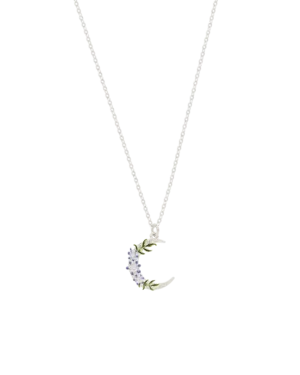 FABLE ENGLAND Nightshade Moon Pendant Necklace - Silver
