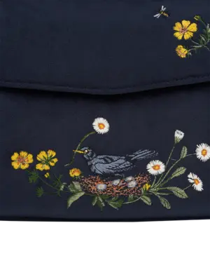 FABLE ENGLAND Blackbird Mini Top Handle Bag - Navy