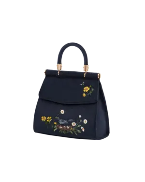 FABLE ENGLAND Blackbird Mini Top Handle Bag - Navy