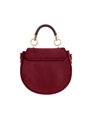 FABLE ENGLAND Fox & Mushroom Embroidered Saddle Bag - Red