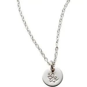 MADE BY MARY March Birth Flower Necklace - Silver