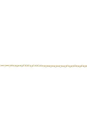 MADE BY MARY Heart Chain Link Bracelet - Gold Filled