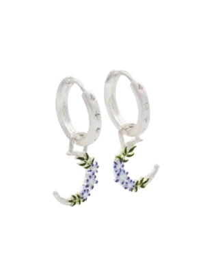 FABLE ENGLAND Nightshade Moon Huggie Earrings