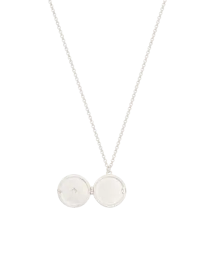 FABLE ENGLAND Nightshade Moon Locket Chain Necklace