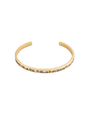 FABLE ENGLAND Forget Me Not Bangle - Gold