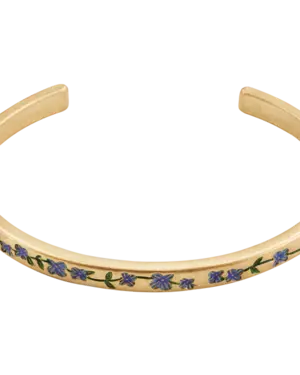 FABLE ENGLAND Forget Me Not Bangle - Gold