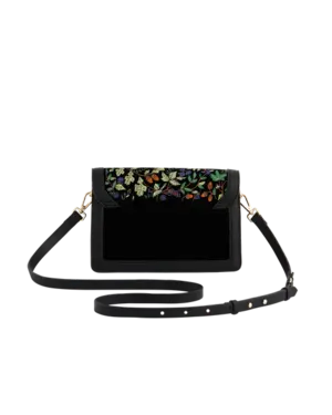 FABLE ENGLAND Embroidered Crossbody Bag - Black
