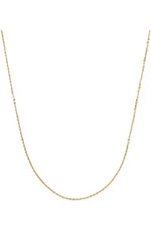 MADE BY MARY 14k Adjustable Flat Cable Chain Necklace