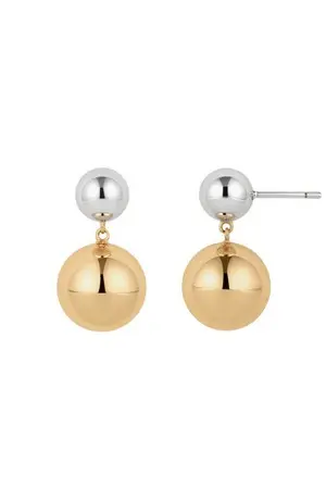 MADE BY MARY Sol Drop Stud Earrings - Gold Plated