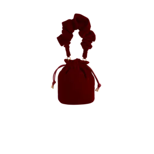 FABLE ENGLAND Velvet Bucket Bag