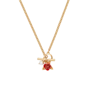 FABLE ENGLAND English Rose Pearl Chain Necklace - Gold