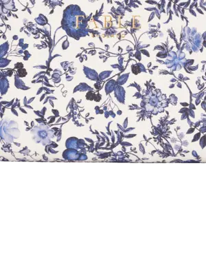 FABLE ENGLAND Ditsy Blue Small Purse