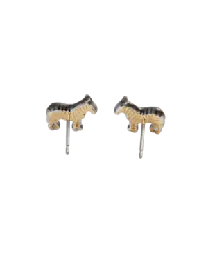 FABLE ENGLAND Zebra Stud Earrings