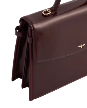 FABLE ENGLAND Structured Medium Tote - Cherry