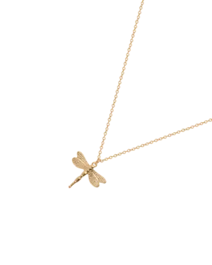 FABLE ENGLAND Dragonfly Crystal Pendant Necklace