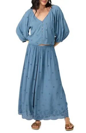 O'Neill Delaney Eyelet Wide Leg Pants