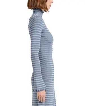 Proenza Schouler White Label Phyllis Turtleneck Knit Top - Slate