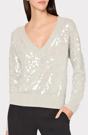 MILLY Ilaria Sequin Sweater
