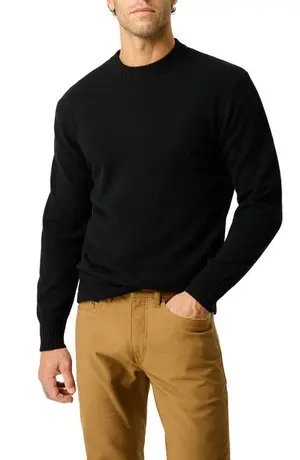Rodd & Gunn Stewart Island Wool & Cashmere Crewneck Sweater - Black