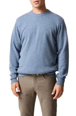 Rodd & Gunn Stewart Island Wool & Cashmere Crewneck Sweater - Surf