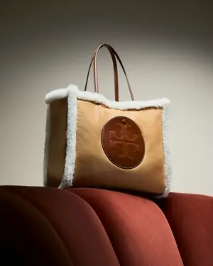 Tory Burch Ella Shearling Tote