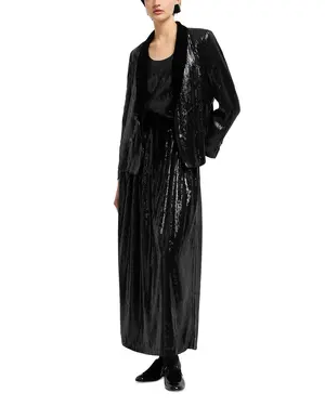 Emporio Armani Sequined Double Breasted Blazer