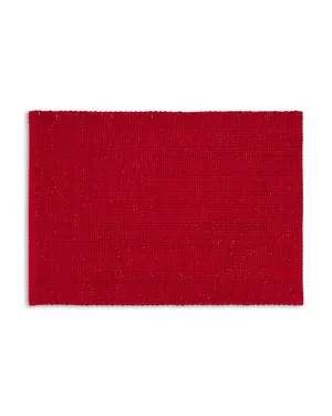 AMAN IMPORTS Slub Placemat Exclusive - Red/red