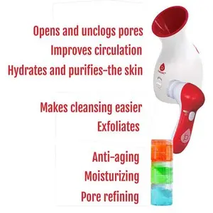 PURSONIC Spa Facial Care Bundle Facial Steamer, Cleansing Brush