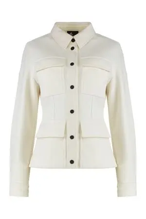Moncler Long Sleeve Interlock Shirt - White
