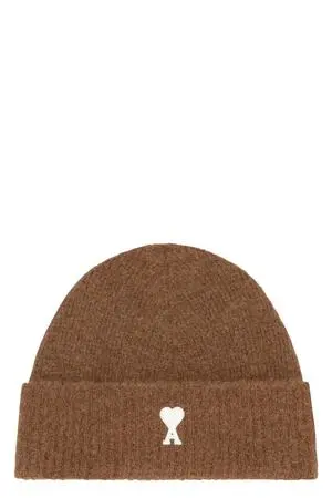 Ami Alpaca Knitted Hat - Brown