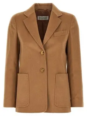 Max Mara Belluno Single-Breasted Blazer - Beige