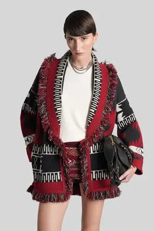 Alanui Wool Cardigan - Red