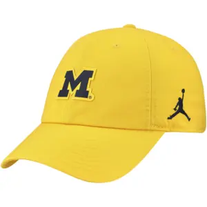 JORDAN Michigan Club Dri-fit Adjustable Hat - Yellow