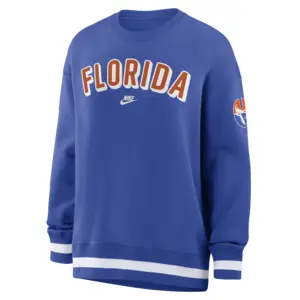 Nike Florida Legacy Phoenix College Oversized Pullover Crew - Blue